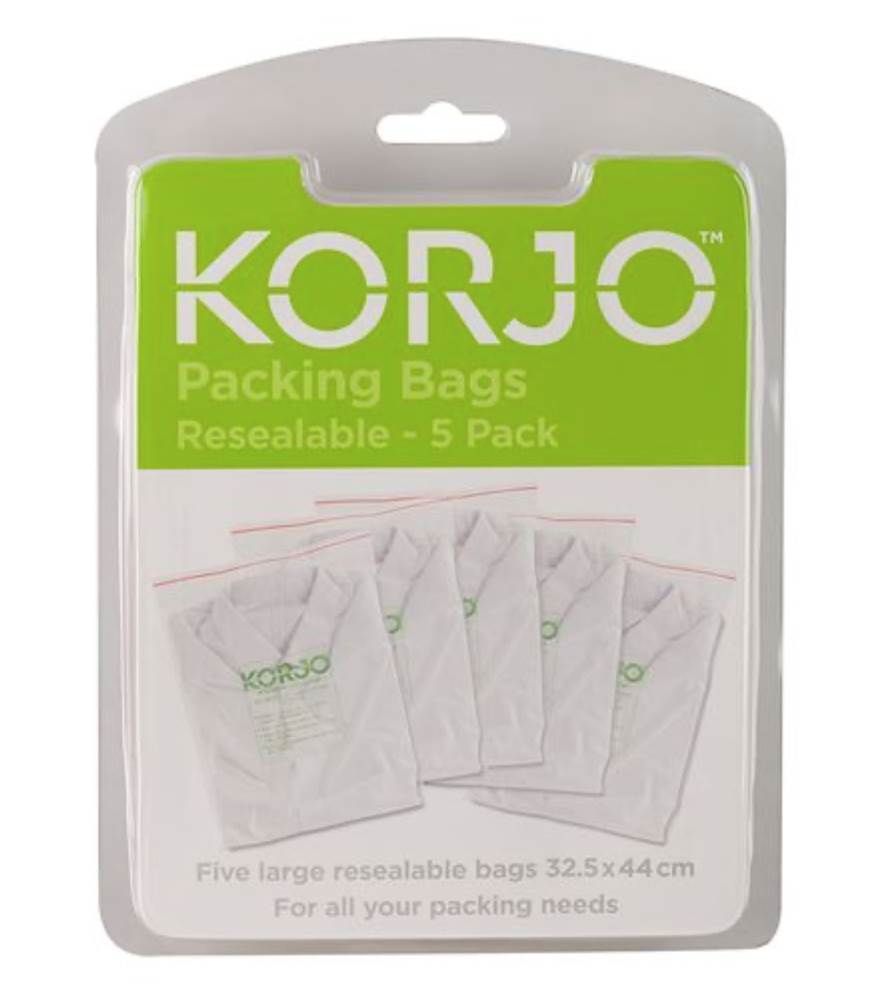 Korjo 5 pack Resealable Packing Bags - Great for Home & Travel - PB11 ...